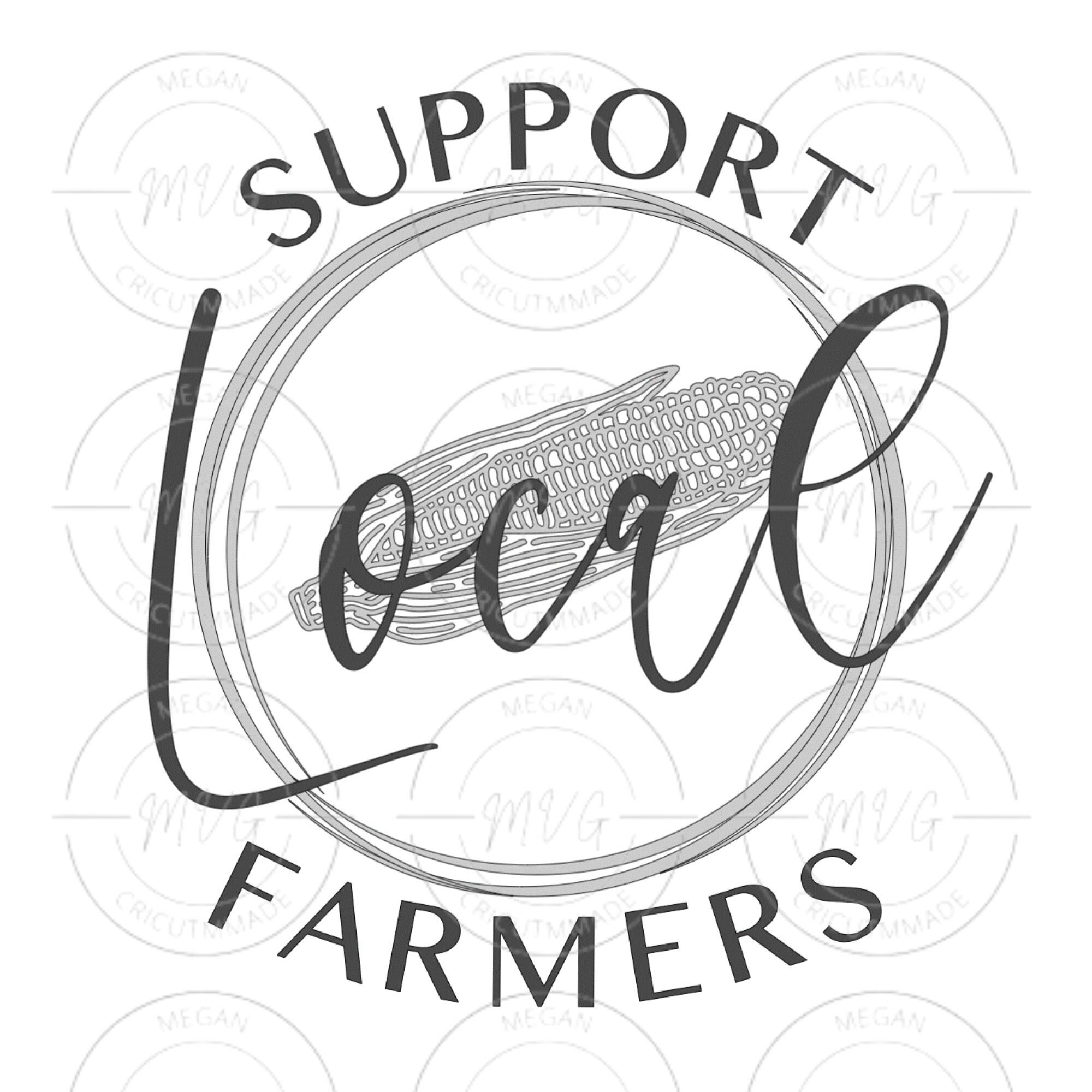 Support Local Farmers SVG - Etsy