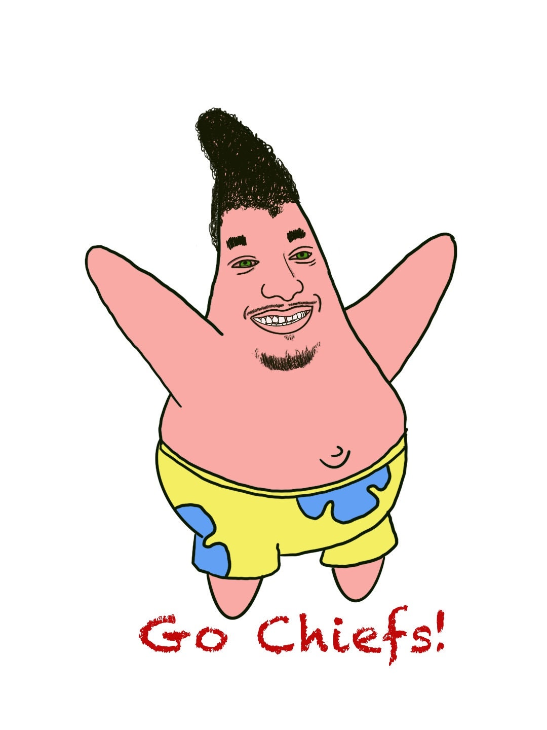 Patrick Star Mahomes PNG-Dateien. GO CHIEFS - Etsy Österreich