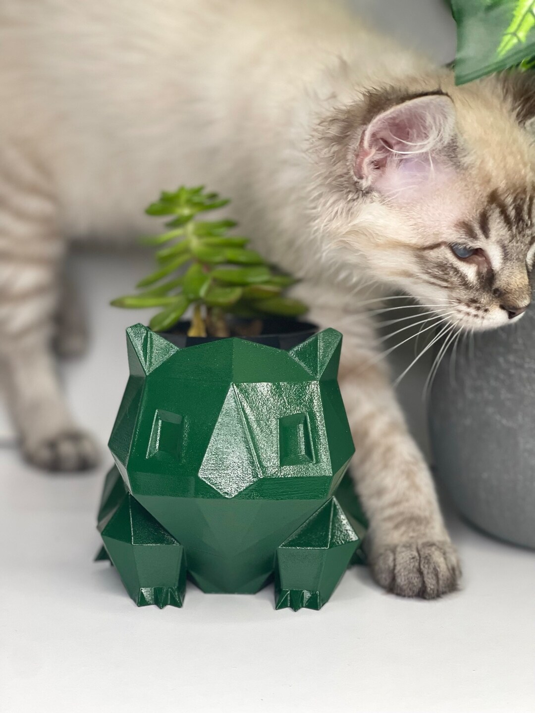 Polygon Bulbasaur Plant Pot - Etsy