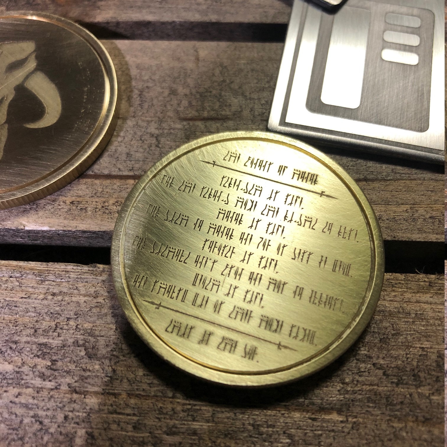 Mandalorian Code of Honor Mythosaur Skull Challenge Coin Real - Etsy