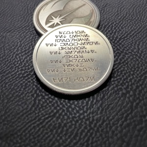 Jedi Order Emblem & Code Challenge Coin Real Stainless Steel Metal Prop ...