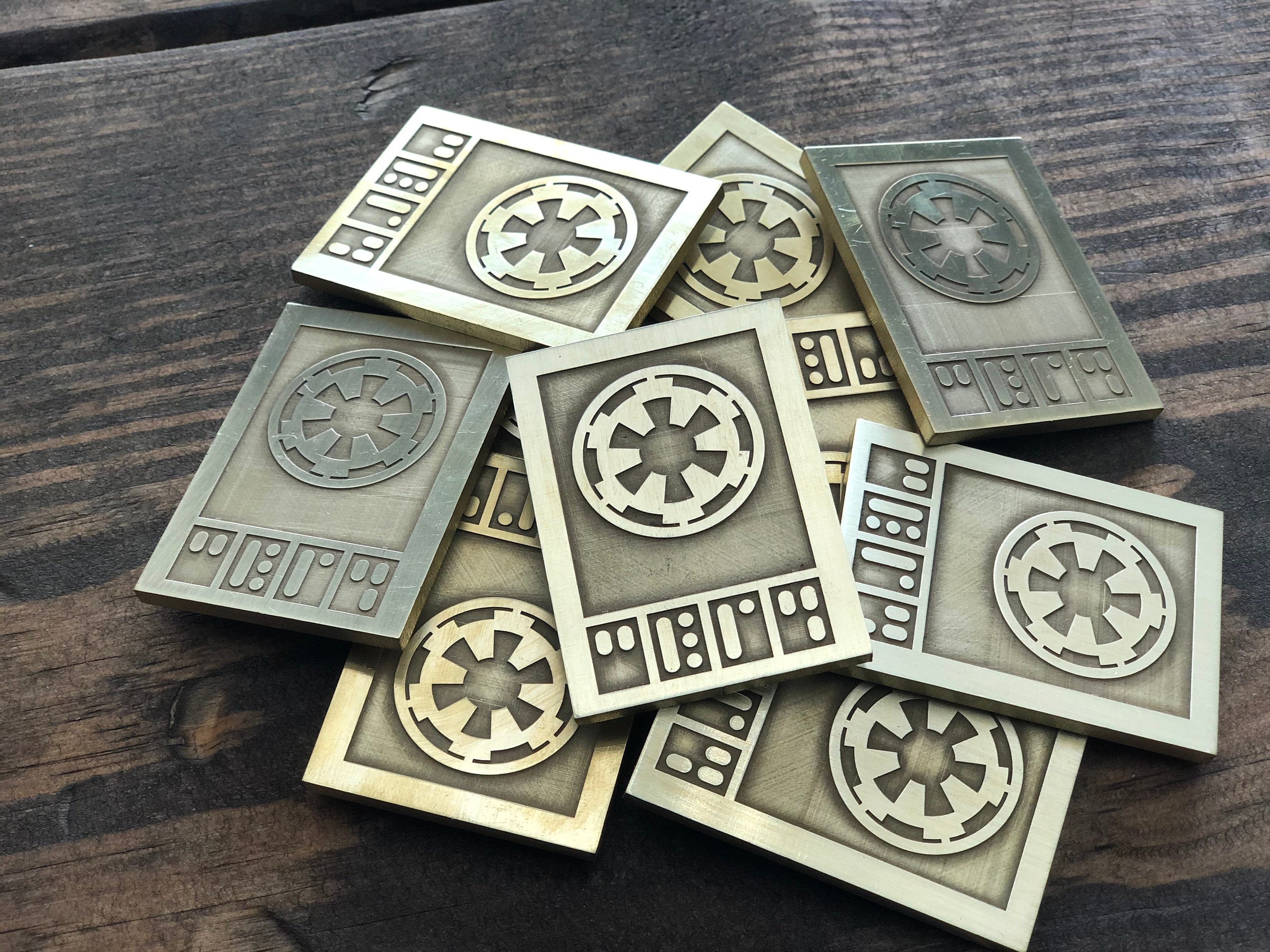 SOLID METAL Imperial Credits Bar Tokens Sabacc Stainless Steel | Etsy