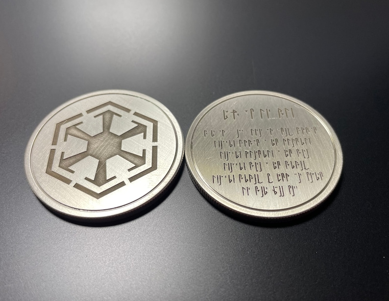 Sith Empire Emblem & Code Challenge Coin Real Stainless Steel Metal ...