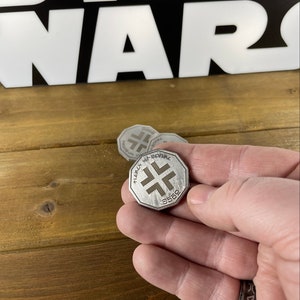 Star Wars the New Republic Credit Coins Tokens Sabacc Chips Solid Thick ...