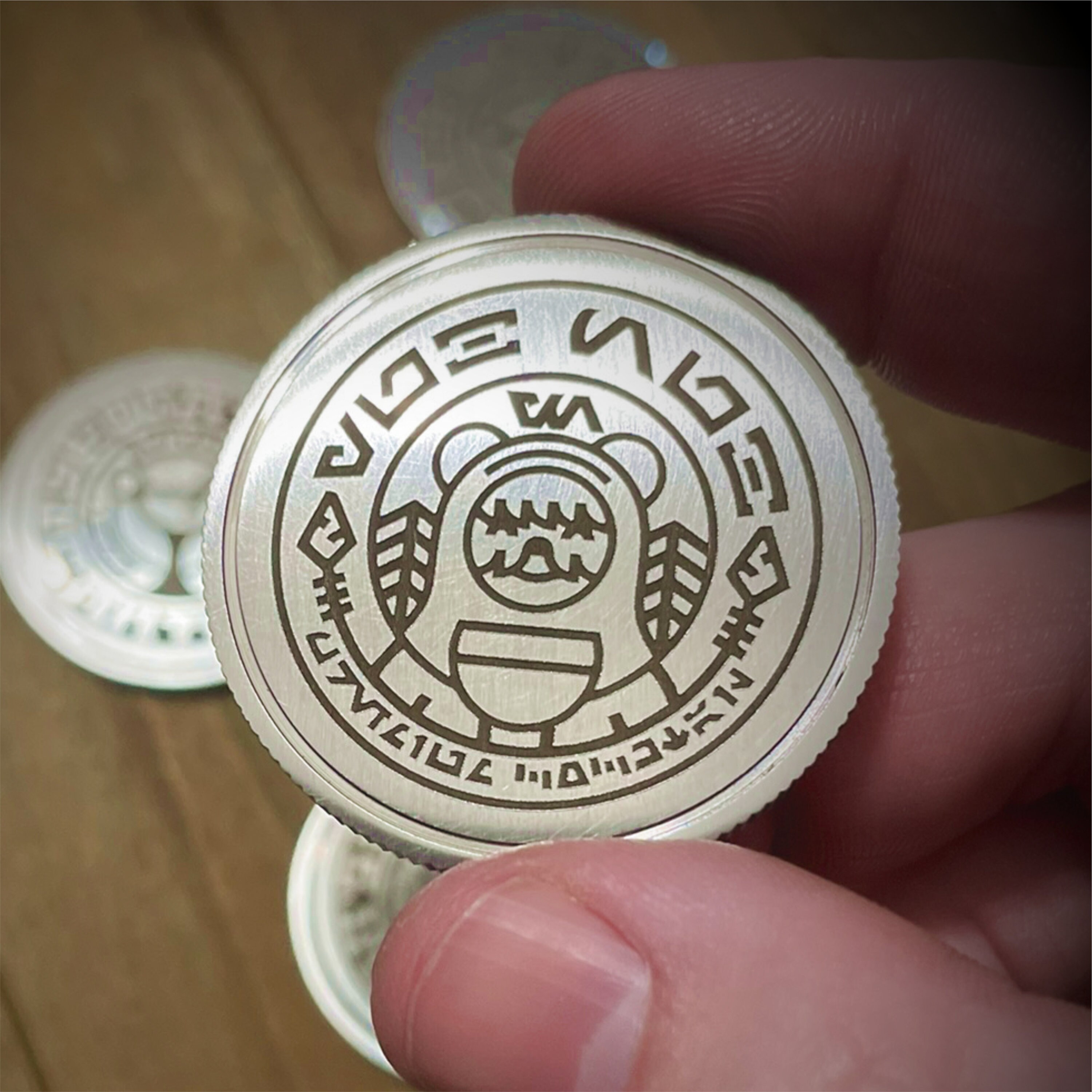 Ogas Cantina Coaster Challenge Coin Set Solid Stainless Steel - Etsy