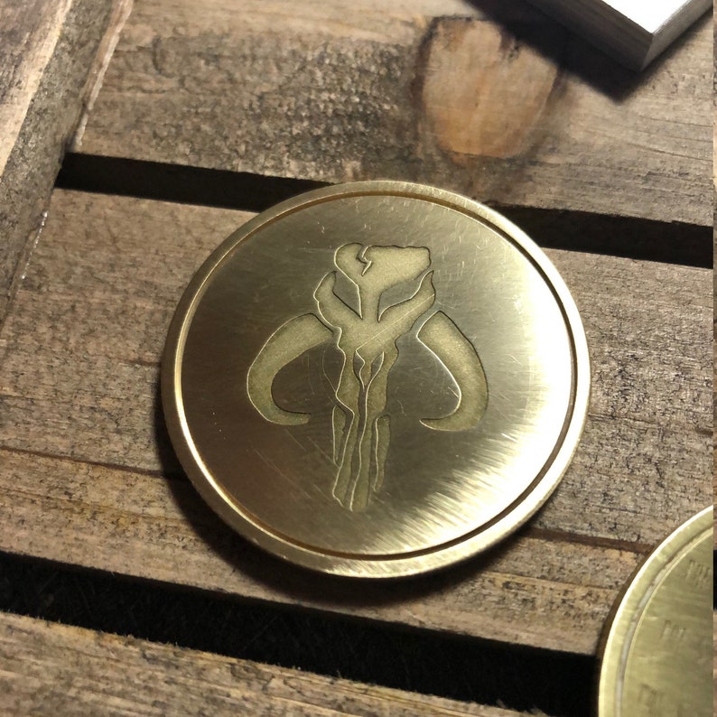 Mandalorian Code of Honor Mythosaur Skull Challenge Coin Real - Etsy