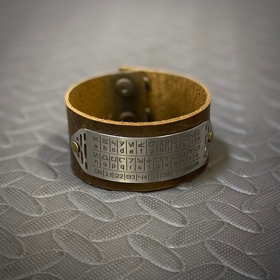 Aurebesh Translator Wearable Leather & Stainless Steel Wrist - Etsy