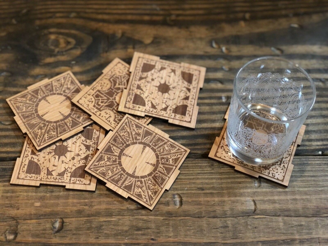 Hellraiser Cubo Puzzle Box hecho a mano láser grabado 6 piezas de ...