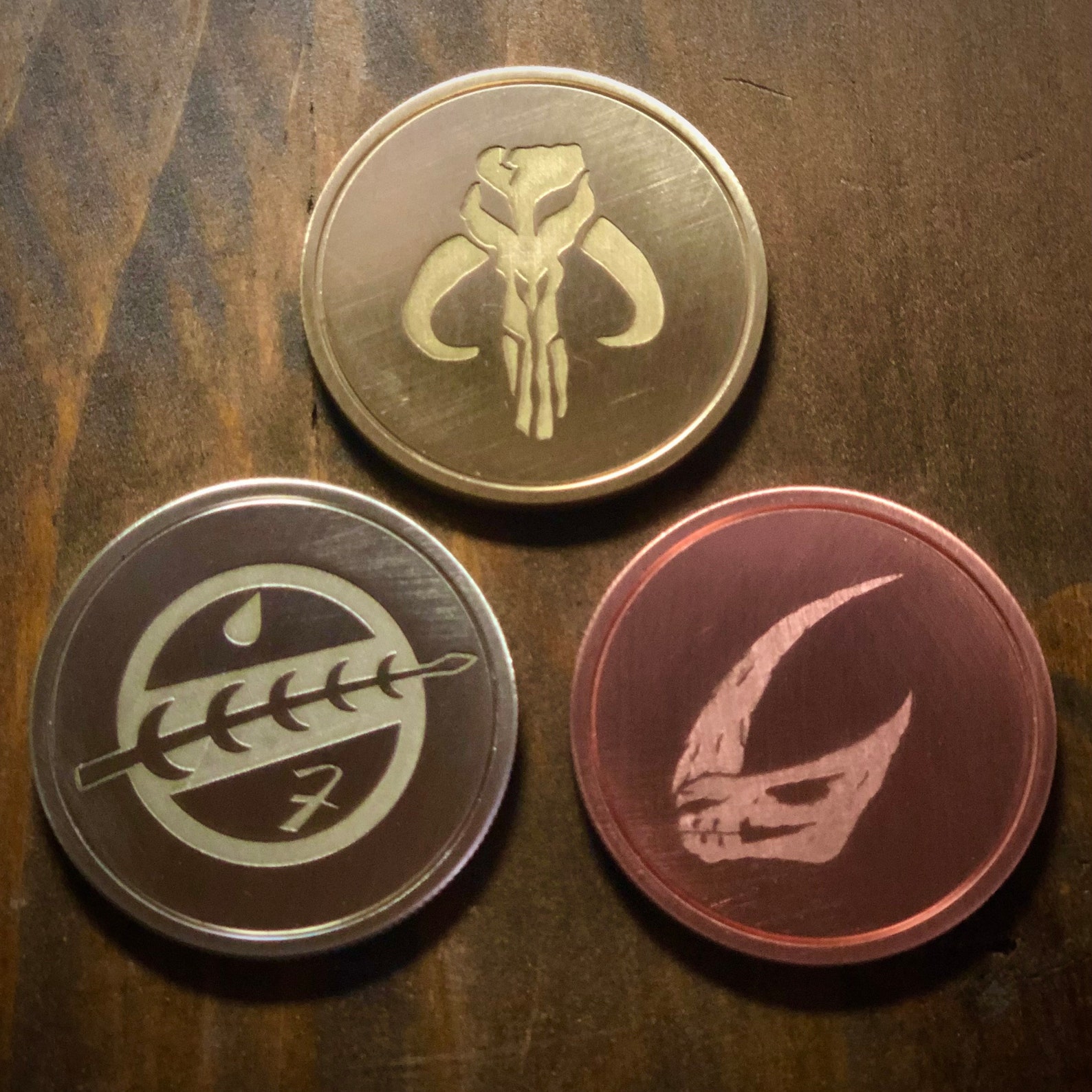 Mandalorian Code of Honor Mythosaur Skull Challenge Coin Real - Etsy