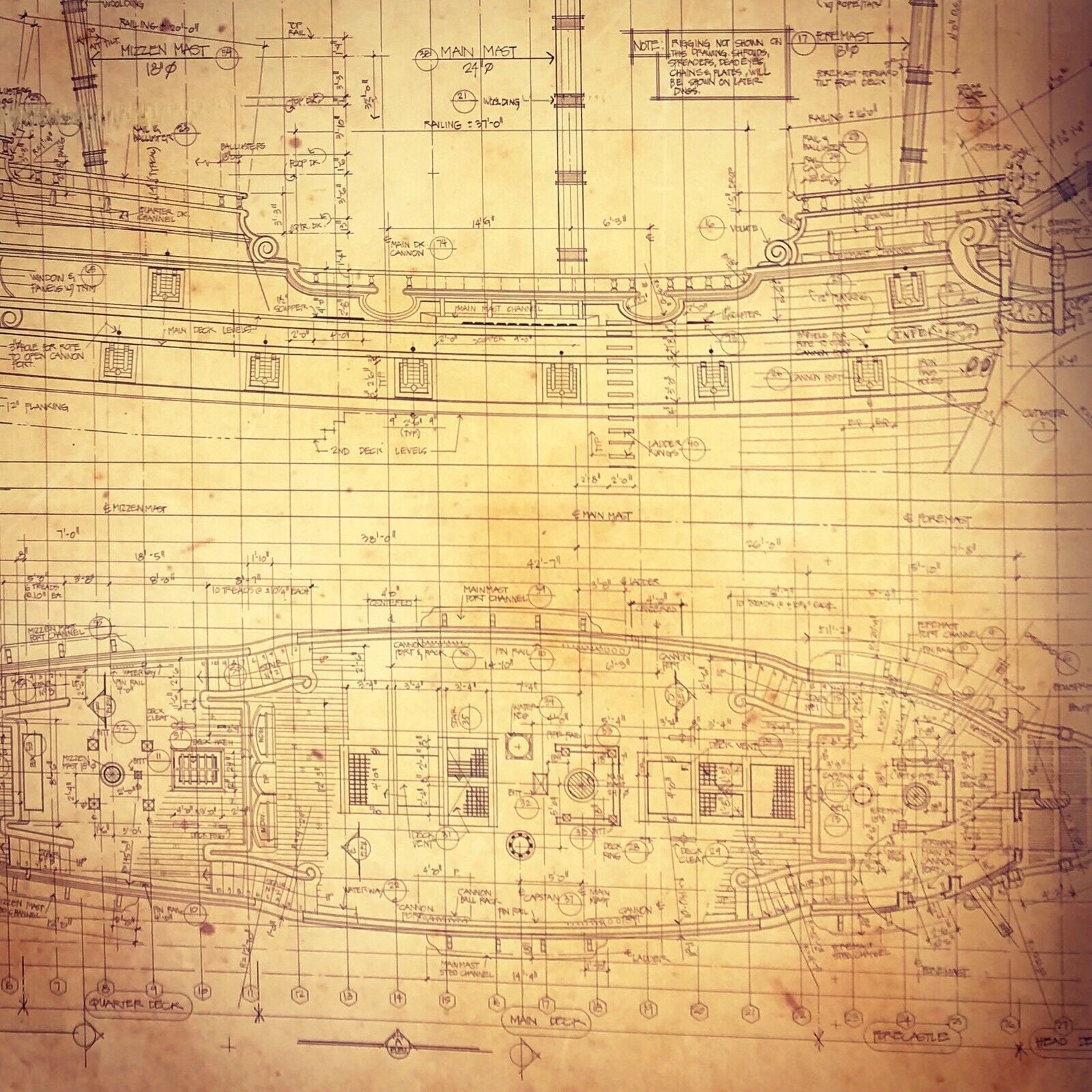 One-eyed Willie's Pirate Ship Blueprints From the Goonies | Etsy