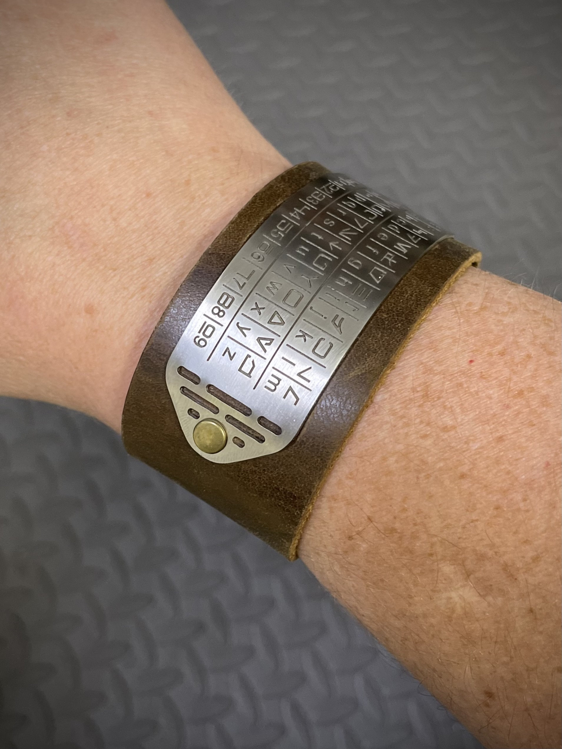 Aurebesh Translator Wearable Leather & Stainless Steel Wrist - Etsy