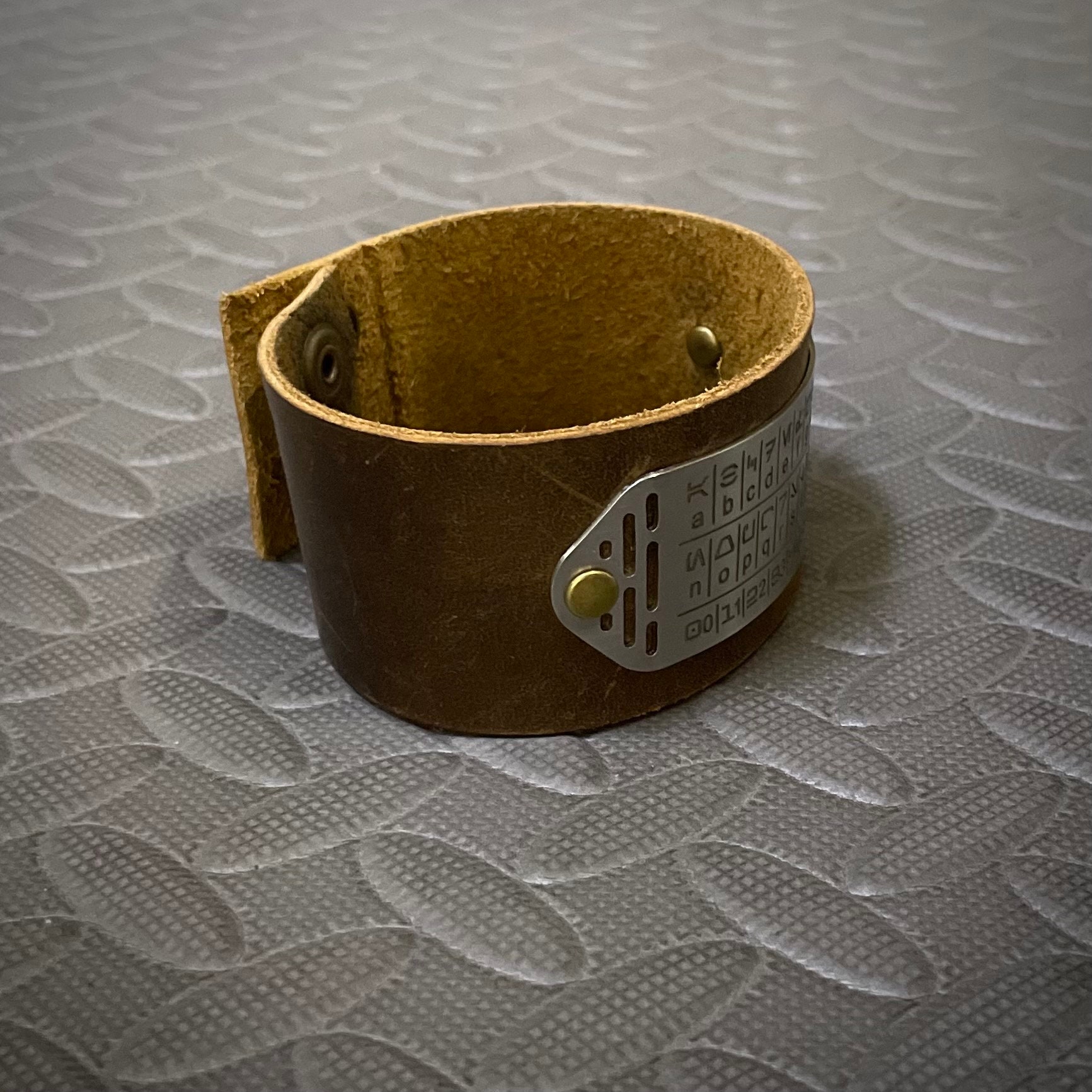 Aurebesh Translator Wearable Leather & Stainless Steel Wrist - Etsy