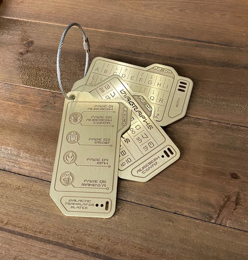 Galactic Translator Solid Brass, Stainless Steel or Wood Star Wars ...