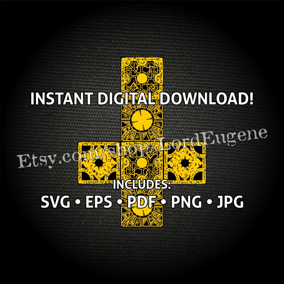 Hellraiser Puzzle Cube Box Panels Vector Digital Clipart SVG PNG EPS ...