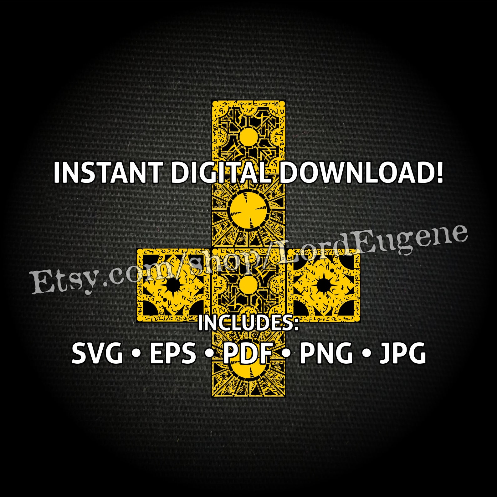 Hellraiser Puzzle Cube Box Panels Vector Digital Clipart SVG - Etsy