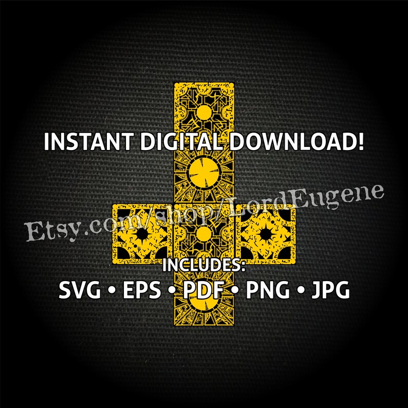 Hellraiser Puzzle Cube Box Panels Vector Digital Clipart SVG - Etsy