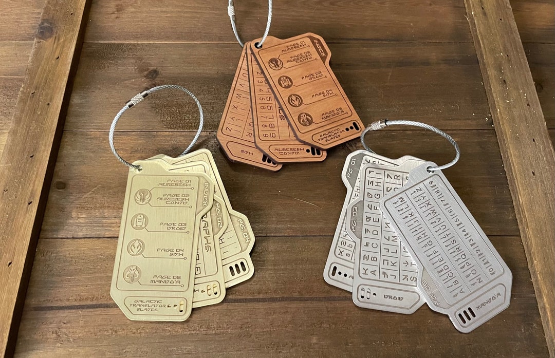 Galactic Translator Solid Brass, Stainless Steel or Wood Star Wars ...