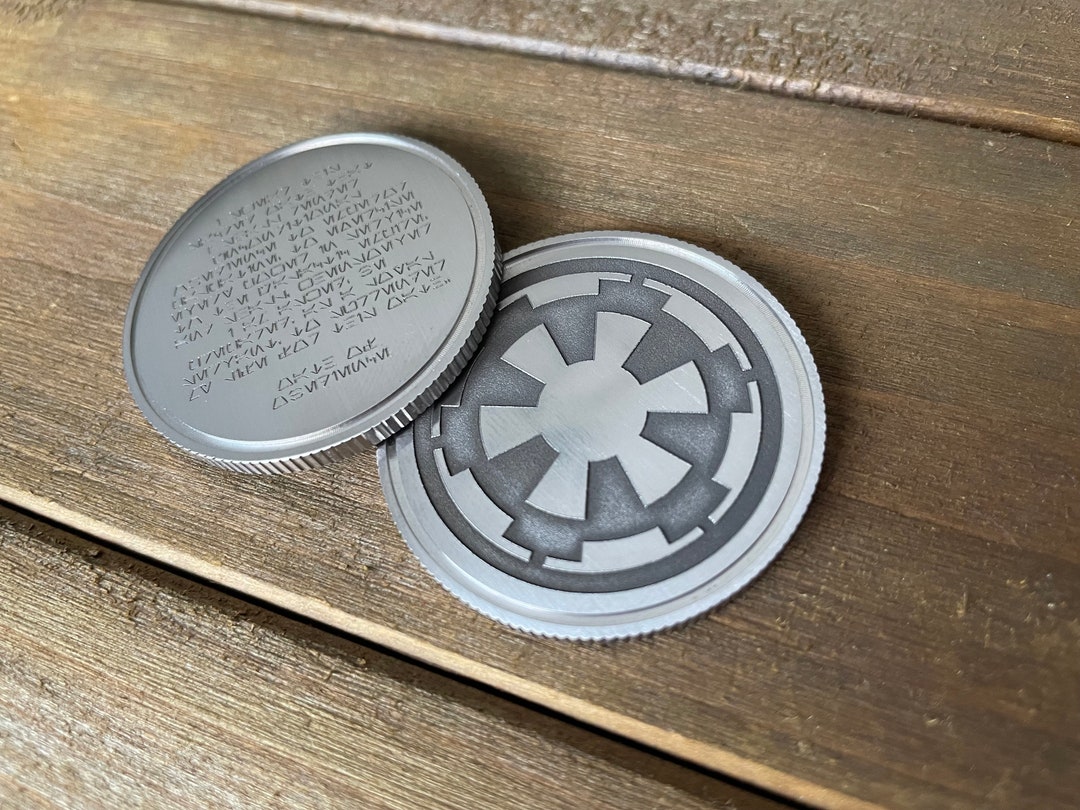 Galactic Empire Cog Emblem Oath of Obedience Challenge Coin Stainless ...