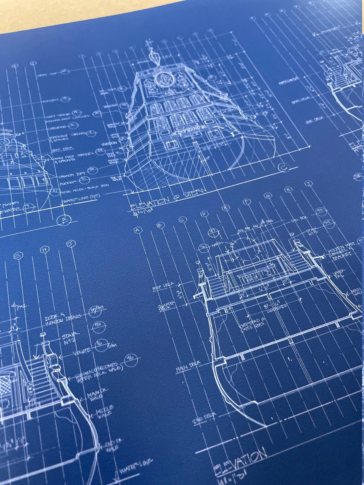 One-eyed Willie's Pirate Ship Blueprints From the Goonies Art Printed ...