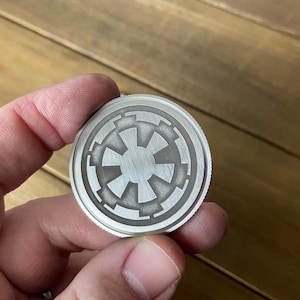 Galactic Empire Cog Emblem Oath of Obedience Challenge Coin Stainless ...
