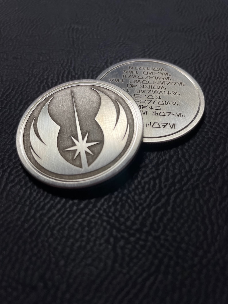 Jedi Order Emblem & Code Challenge Coin Real Stainless Steel - Etsy