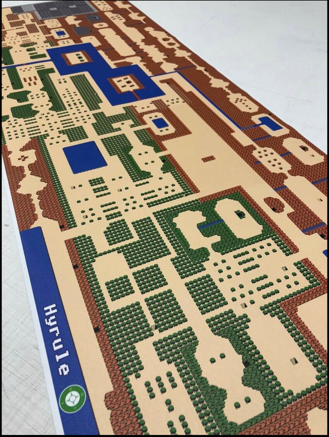HUGE the Legend of Zelda Original Nintendo 8-bit NES Canvas Art Map of ...