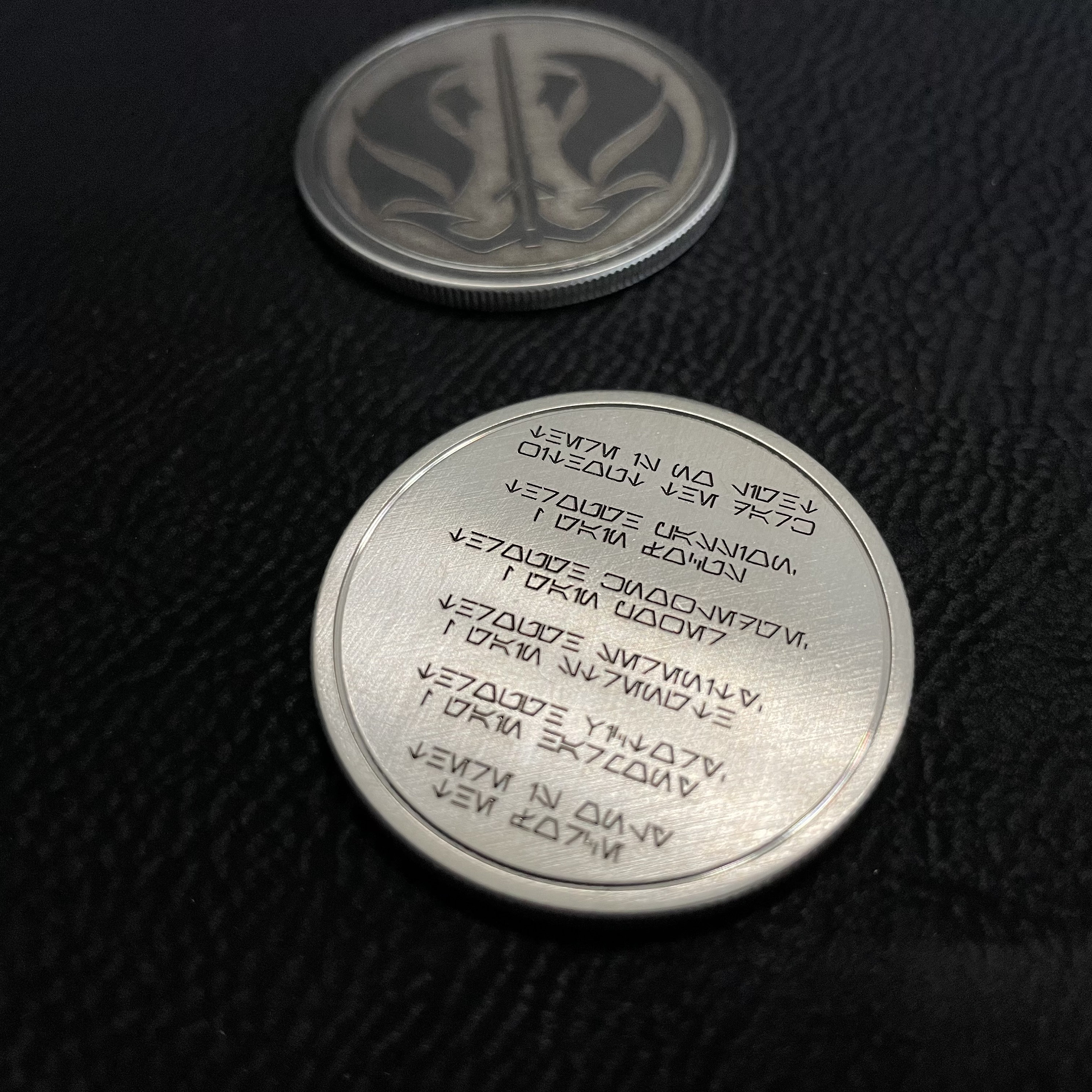 Bendu Gray Jedi Order Emblem & Code Challenge Coin Real Stainless Steel ...