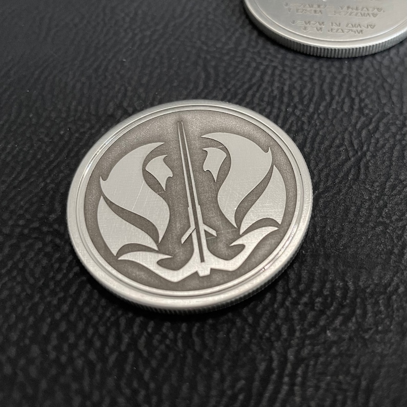 Bendu Gray Jedi Order Emblem & Code Challenge Coin Real - Etsy