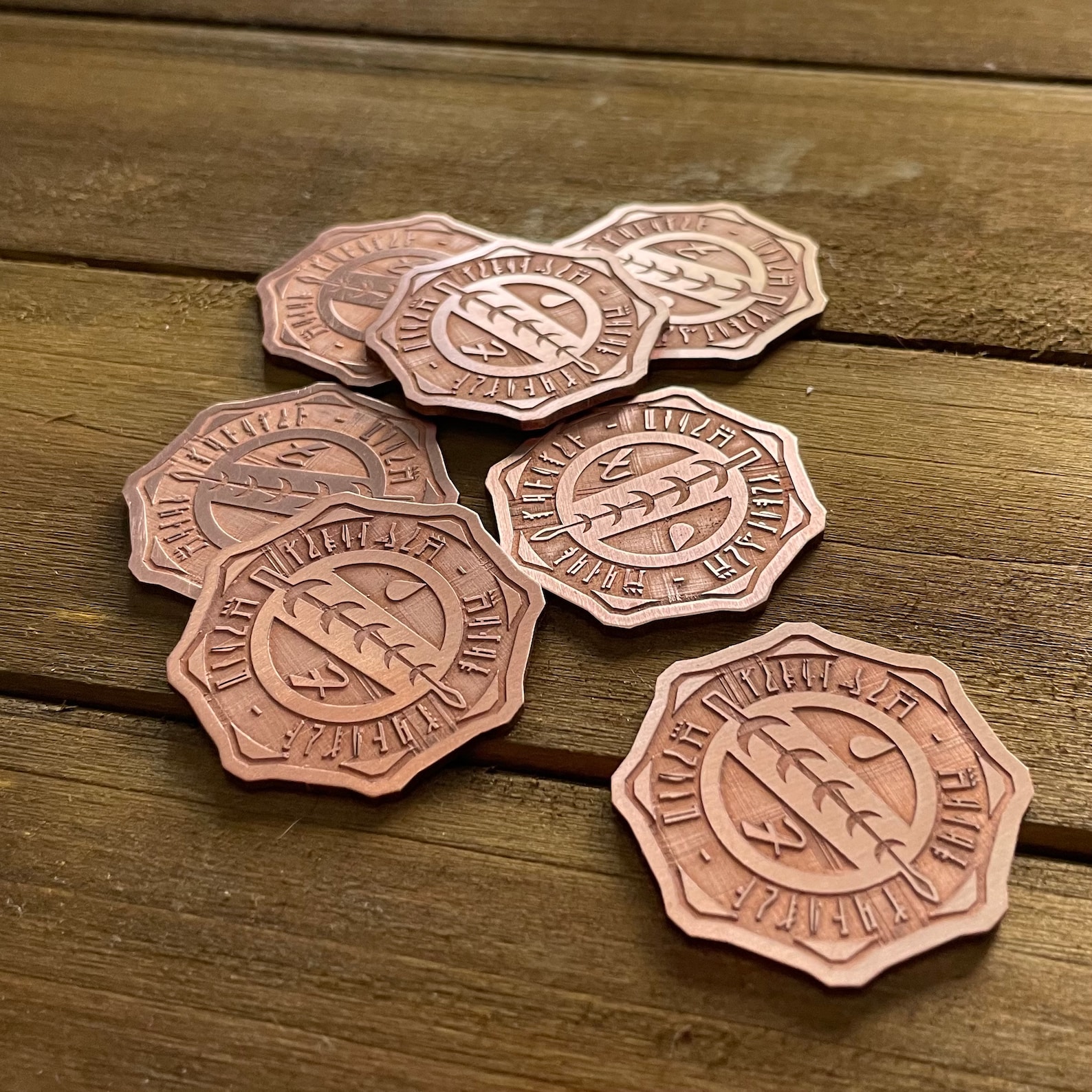 SOLID METAL Mandalorian Inspired Gear Coin Sabacc Chip Tokens - Etsy