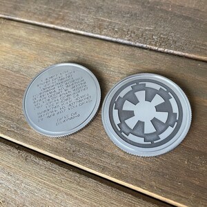 Galactic Empire Cog Emblem Oath of Obedience Challenge Coin Stainless ...