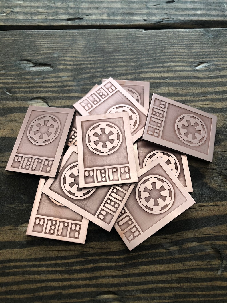 SOLID METAL Imperial Credits Bar Tokens Sabacc Stainless Steel - Etsy ...