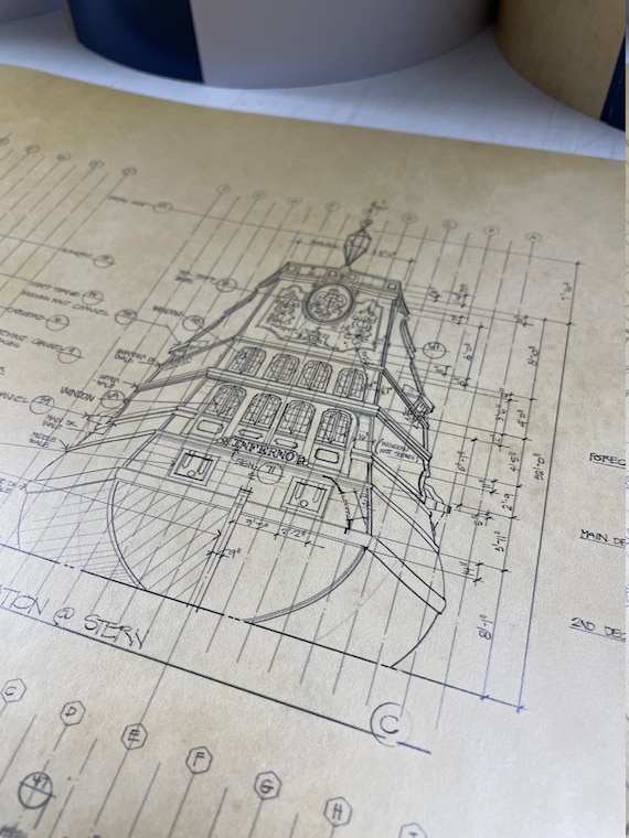One-eyed Willie's Pirate Ship Blueprints From the Goonies | Etsy