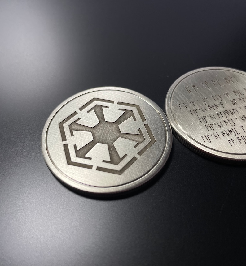 Sith Empire Emblem & Code Challenge Coin Real Stainless Steel Metal ...