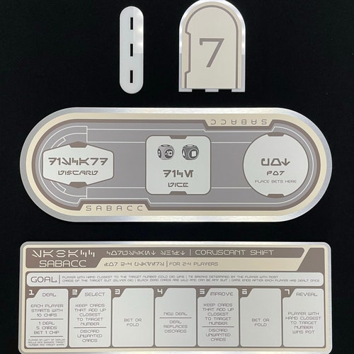 Sabacc Play Mat From Galactic Starcruiser Halcyon's - Etsy