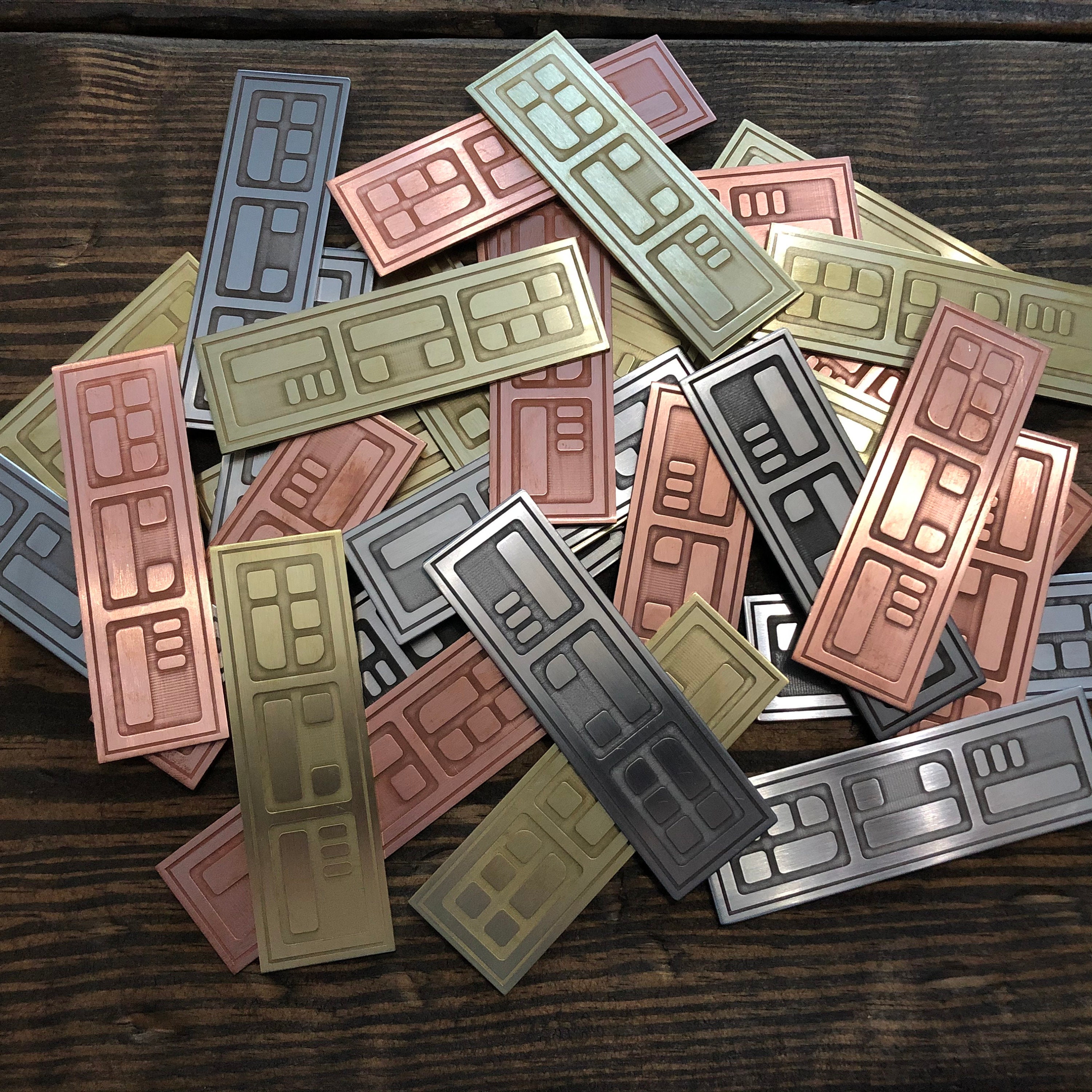 SOLID METAL Republic Credit Ingots Chips Sabacc Stainless Steel Copper ...