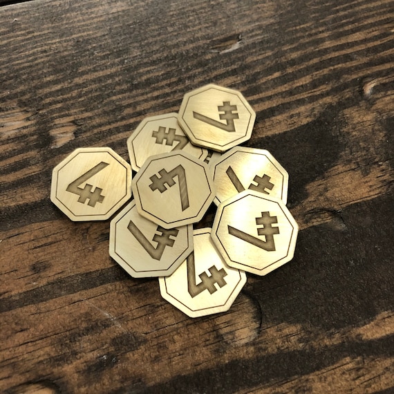 SOLID METAL Sabacc Coin Chip Tokens Premium Prop Replicas Star | Etsy
