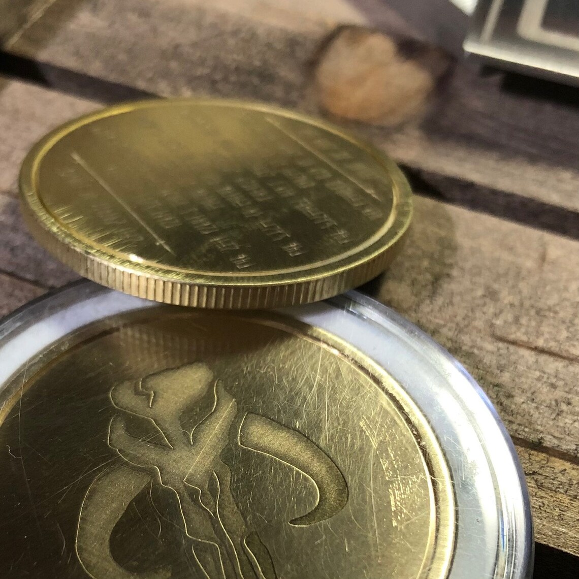 Mandalorian Code of Honor Mythosaur Skull Challenge Coin Real - Etsy