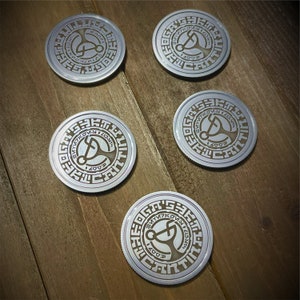 Oga’s Cantina Coaster Challenge Coin Set Solid Stainless Steel Metal ...