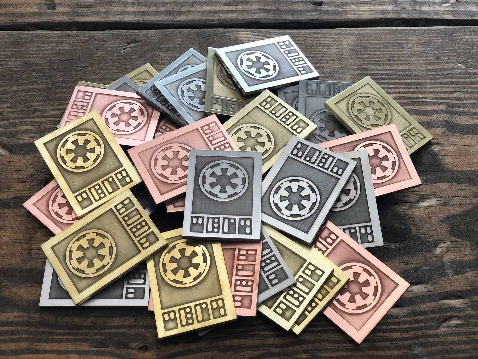 SOLID METAL Imperial Credits Bar Tokens Sabacc Stainless Steel | Etsy