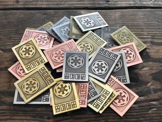 SOLID METAL Imperial Credits Bar Tokens Sabacc Stainless Steel | Etsy ...