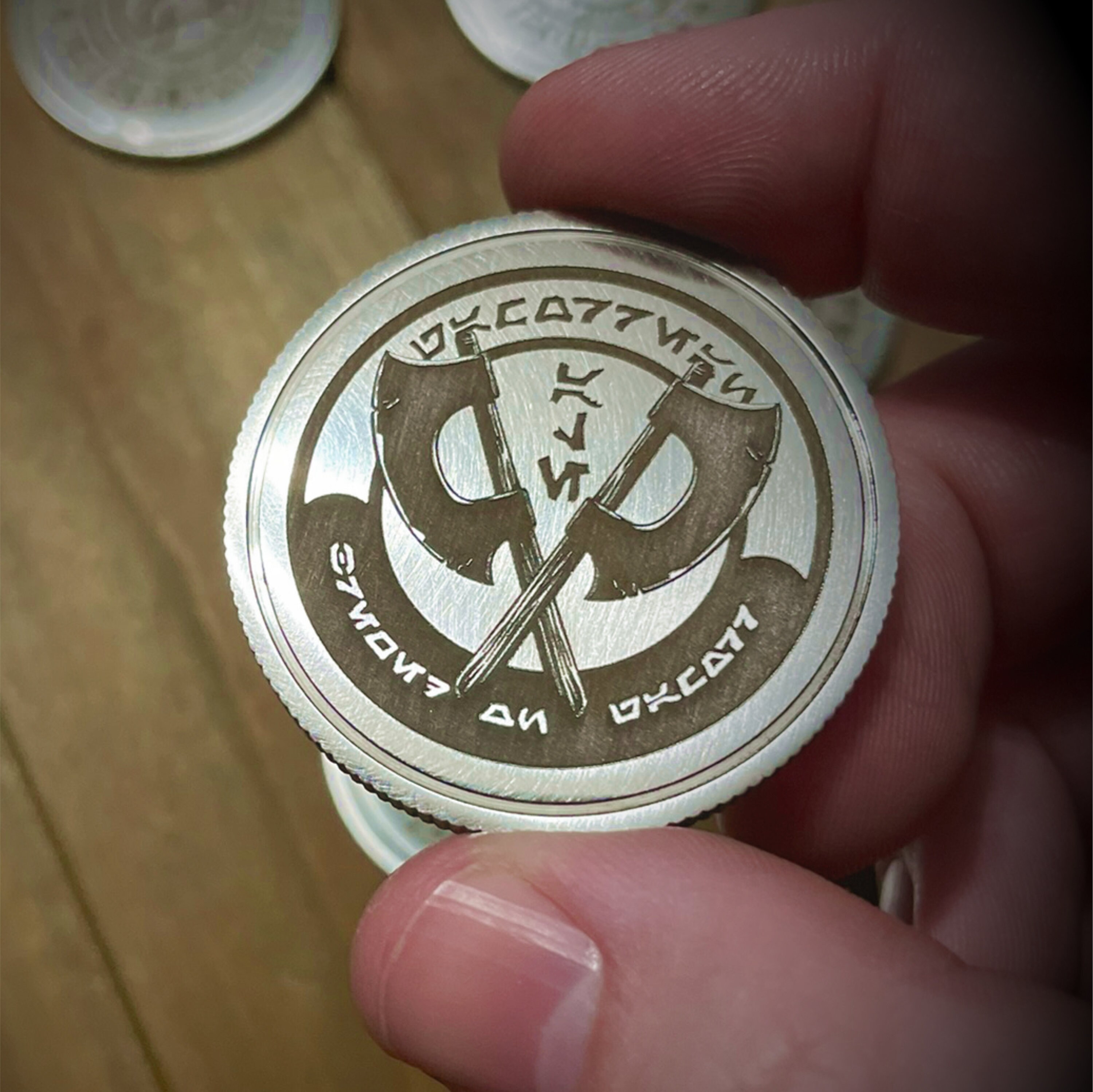 Ogas Cantina Coaster Challenge Coin Set Solid Stainless Steel - Etsy