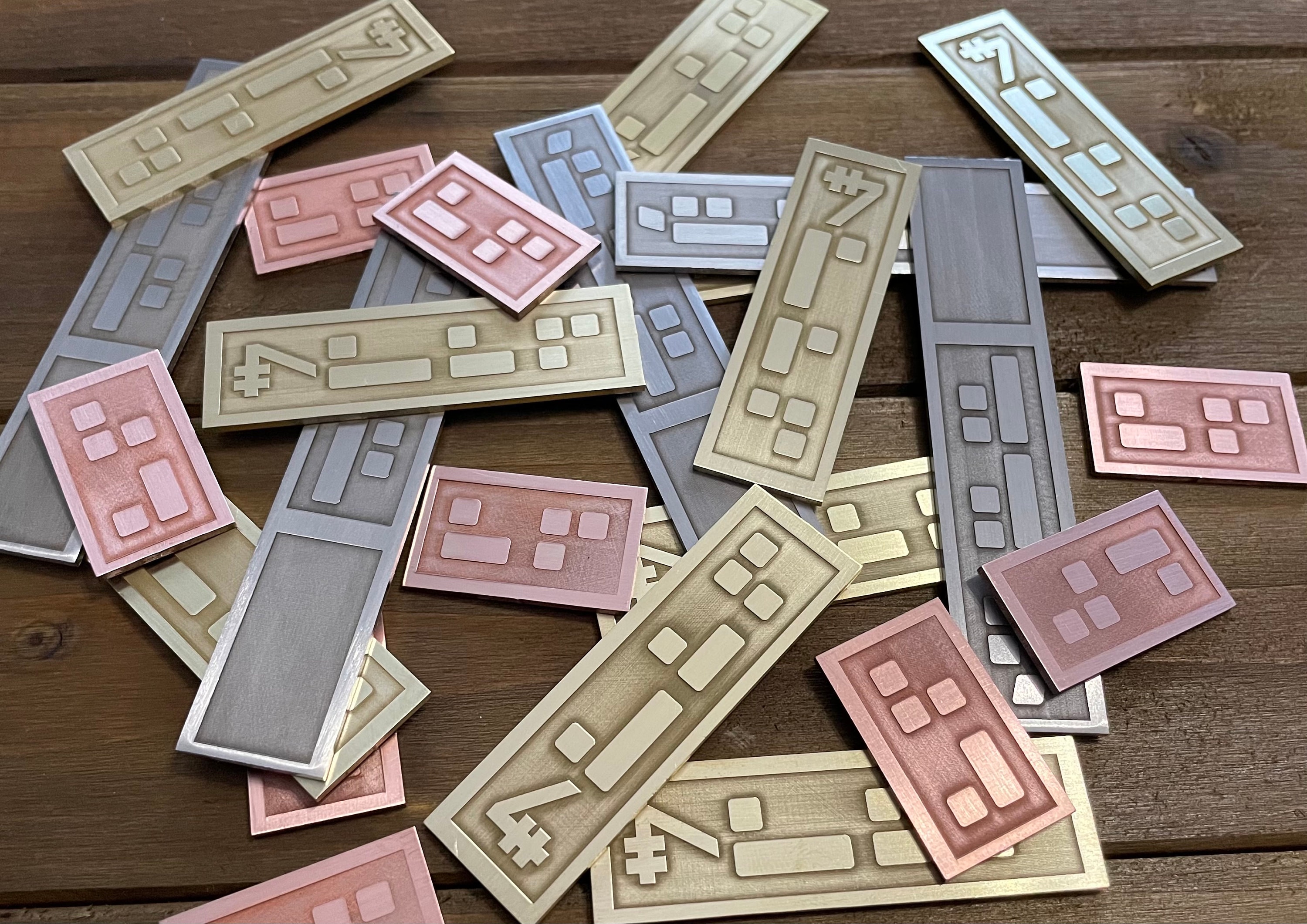 SOLID METAL Republic Credits Bar Tokens Chips Sabacc Stainless Steel ...