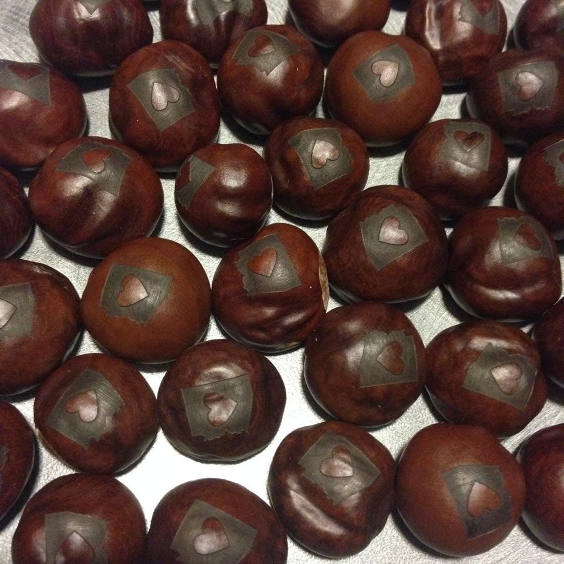 LUCKEYES Lucky Buckeyes Buckeye Nuts From the State of Ohio - Etsy