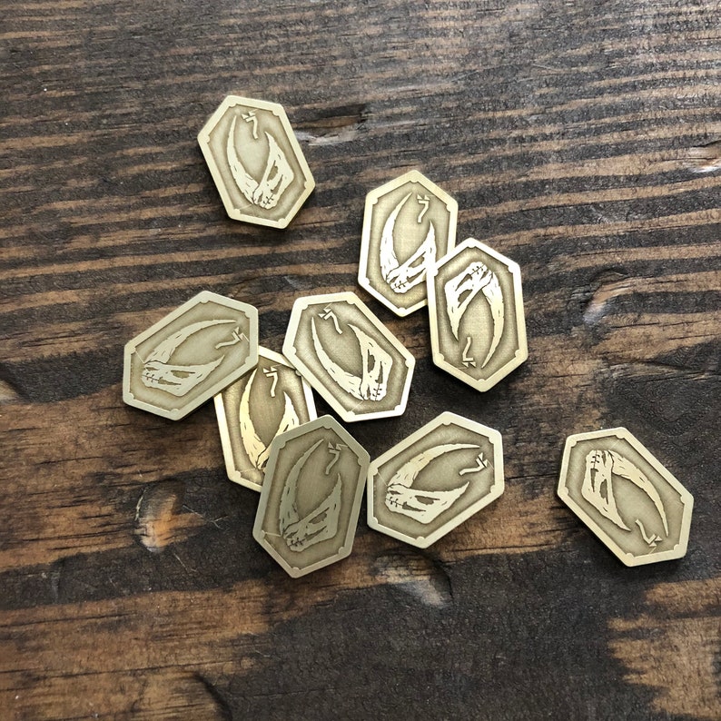 SOLID METAL Mandalorian Mudhorn Coin Sabacc Chip Tokens | Etsy