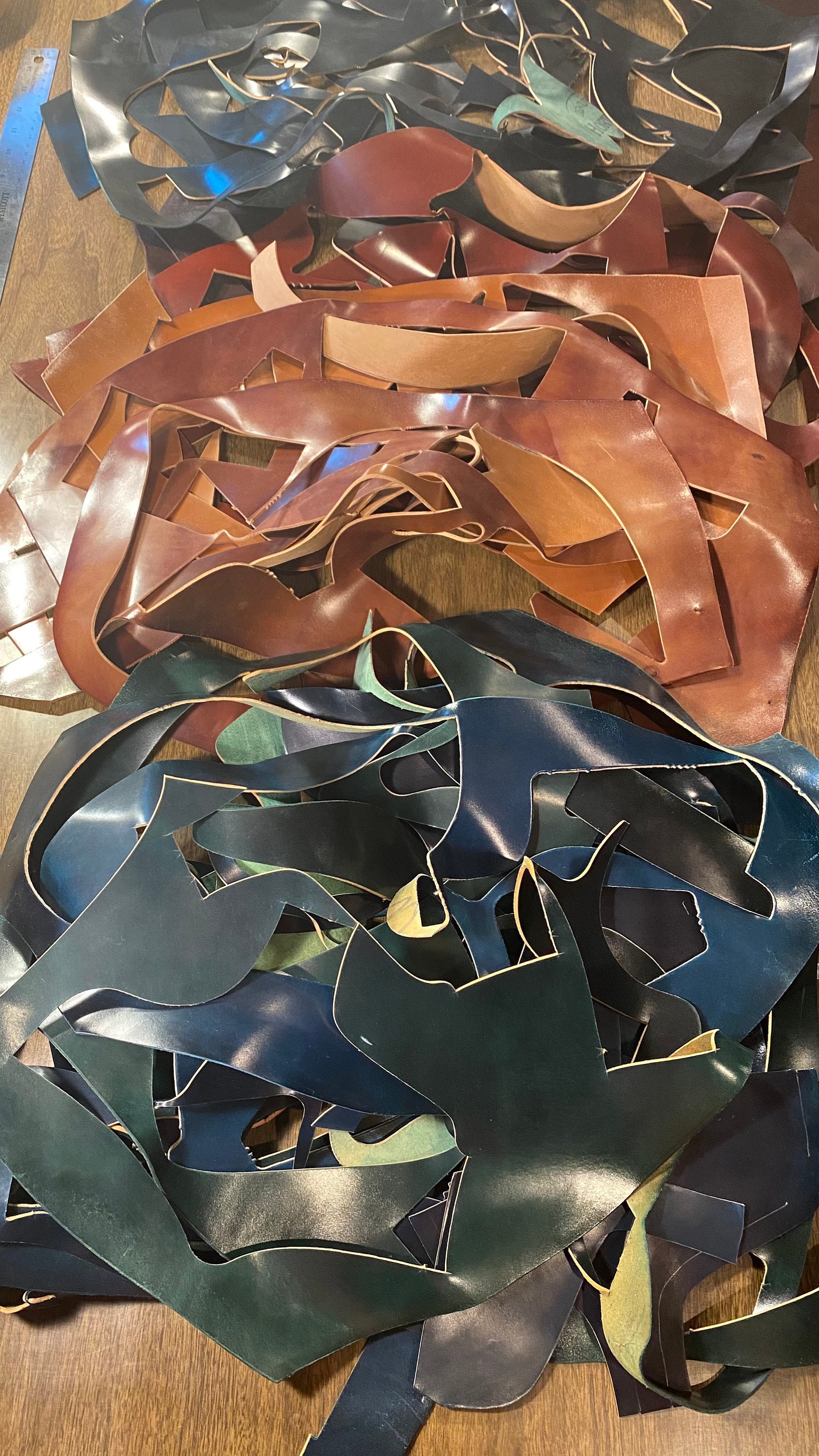 Horween Shell Cordovan Scrap - Etsy