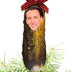 Picholas Cage Ornament Pickle Ornament Nicholas Cage - Etsy