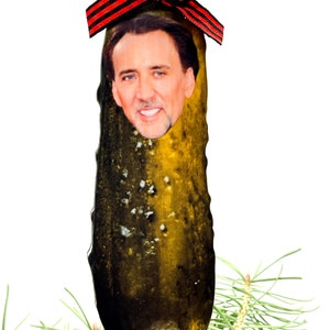 Picholas Cage Ornament Pickle Ornament Nicholas Cage - Etsy
