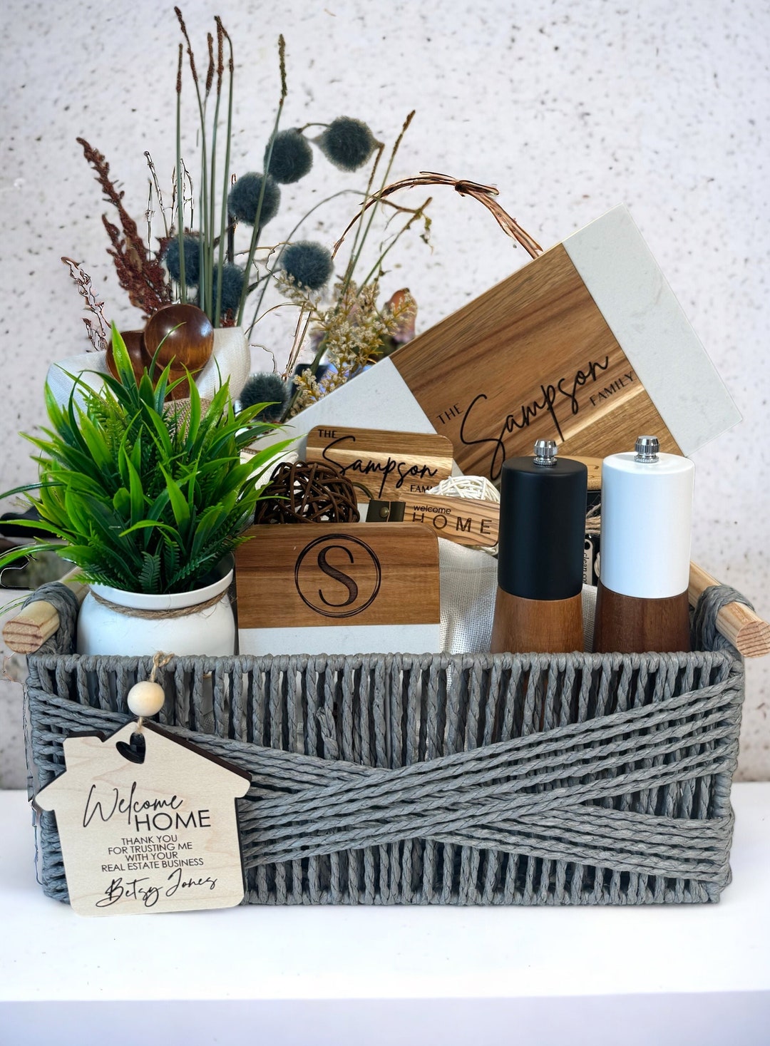 Custom Closing Gift Basket (mid-size) | Realtor Closing Gift Basket ...