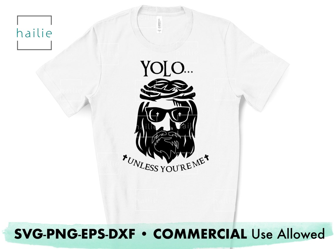 You Only Live Once Svg Yolo Svg Jesus Svg Funny Easter - Etsy Canada