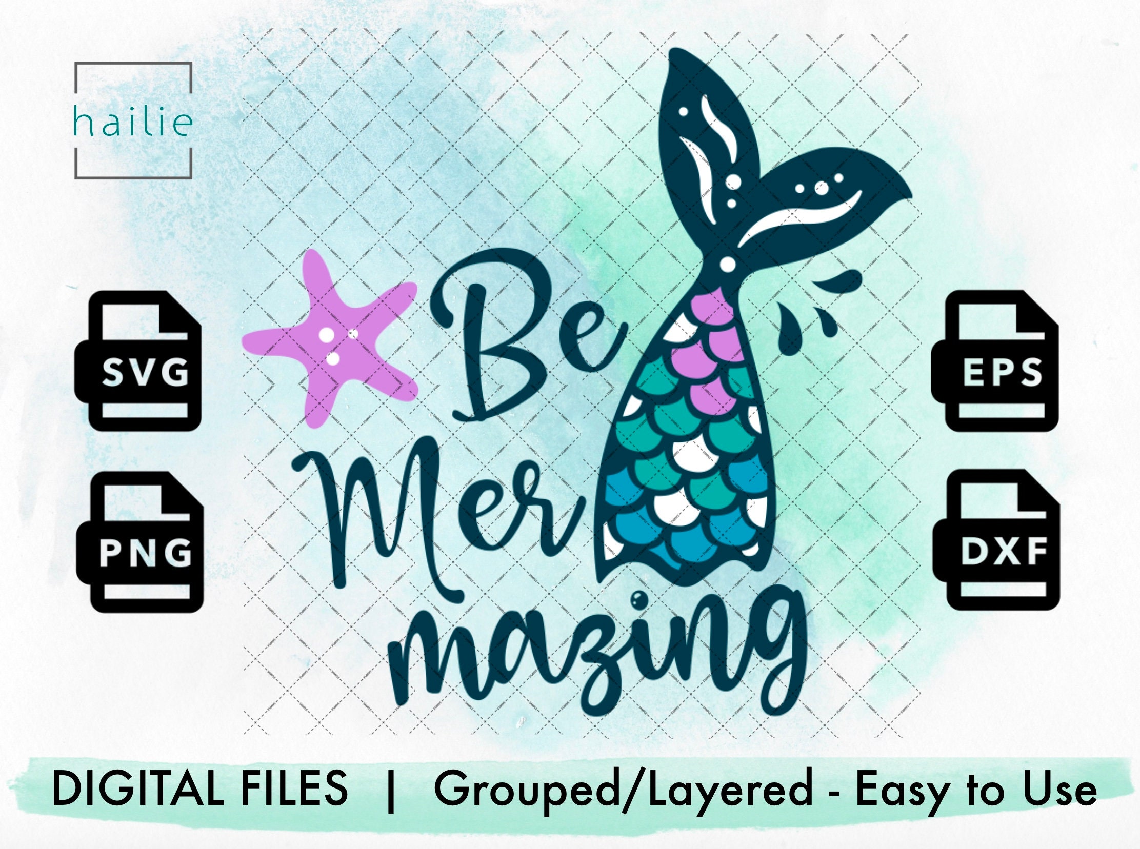 Mermaid SVG Be Mermazing SVG Layered SVG Svg Files for - Etsy Canada